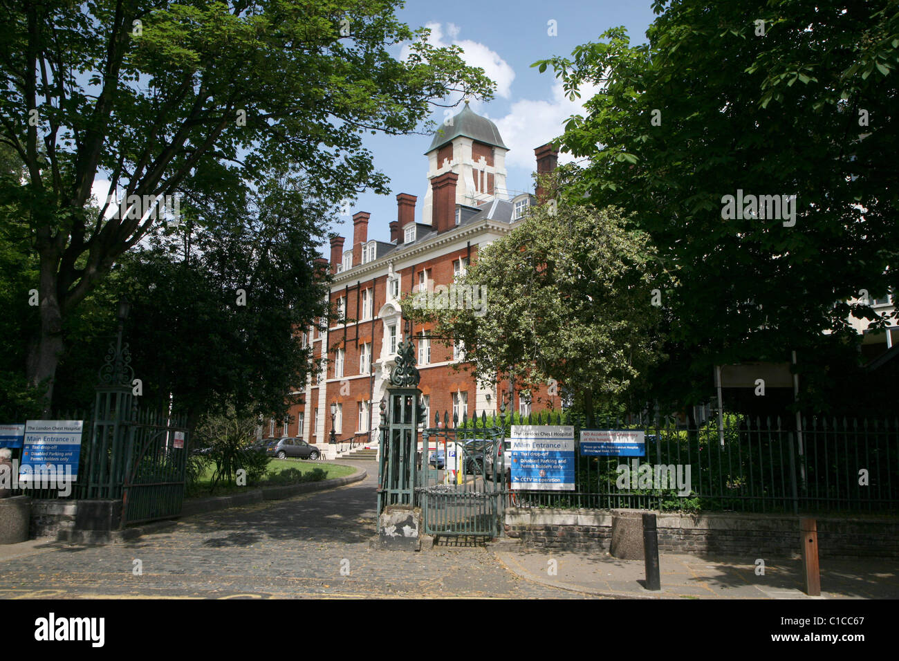 General View GV of The London Chest Hospital in Bethnal Green, London ...