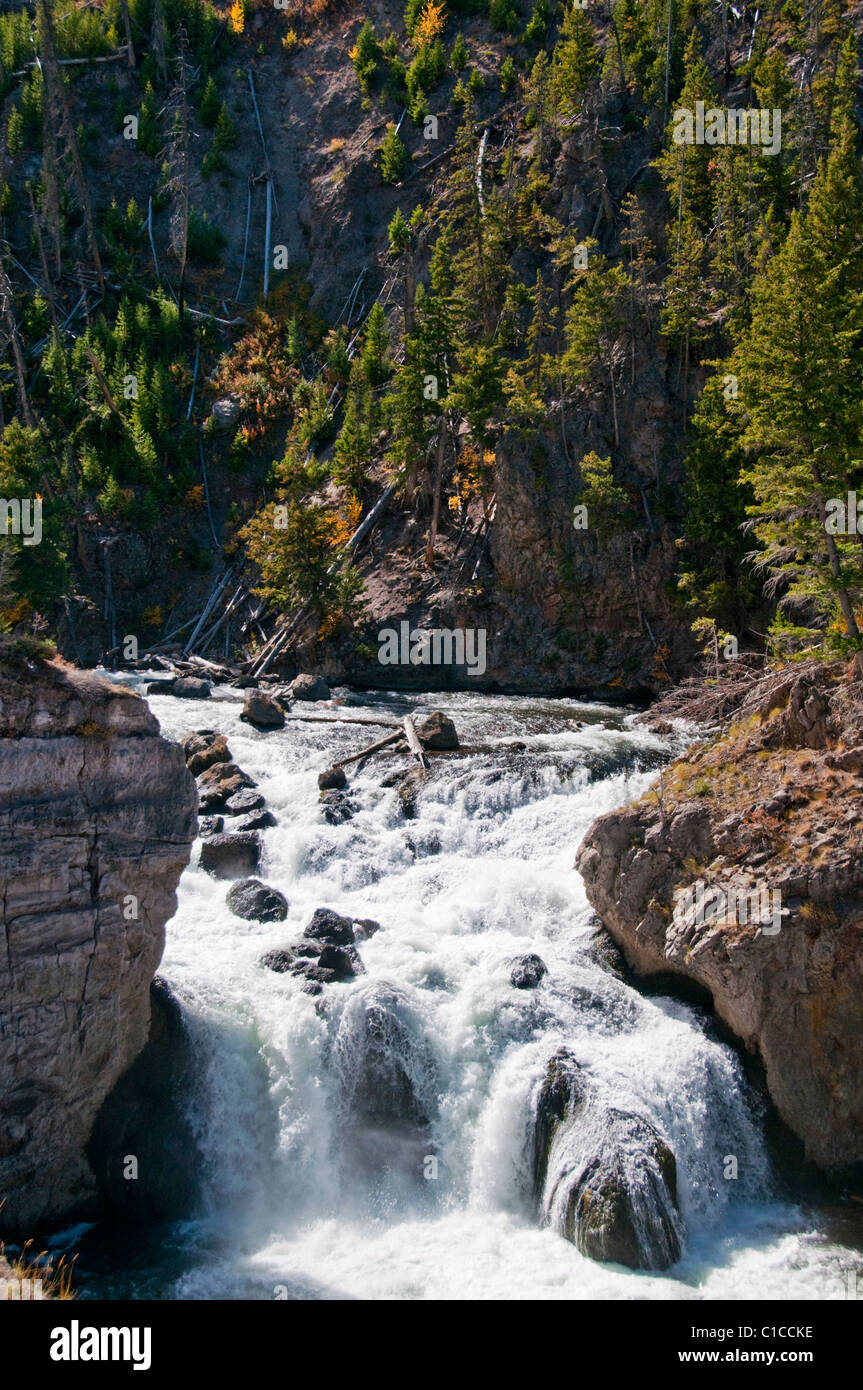 Firehole River & Canyon, Falls,Firehole Canyon Drive, Madison River ...