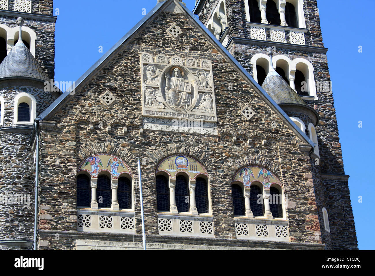 Front of the Parish Church in Clervaux in Luxembourg in Europe Stock ...