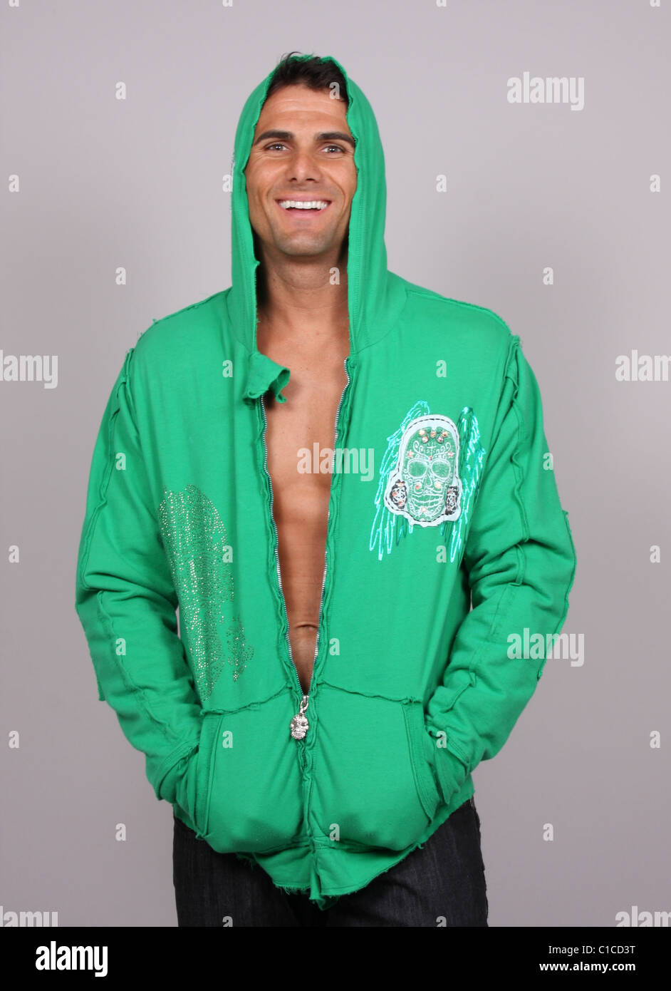 Jeremy Jackson poses at a photoshoot held at the Laguna Beach Jeans ...