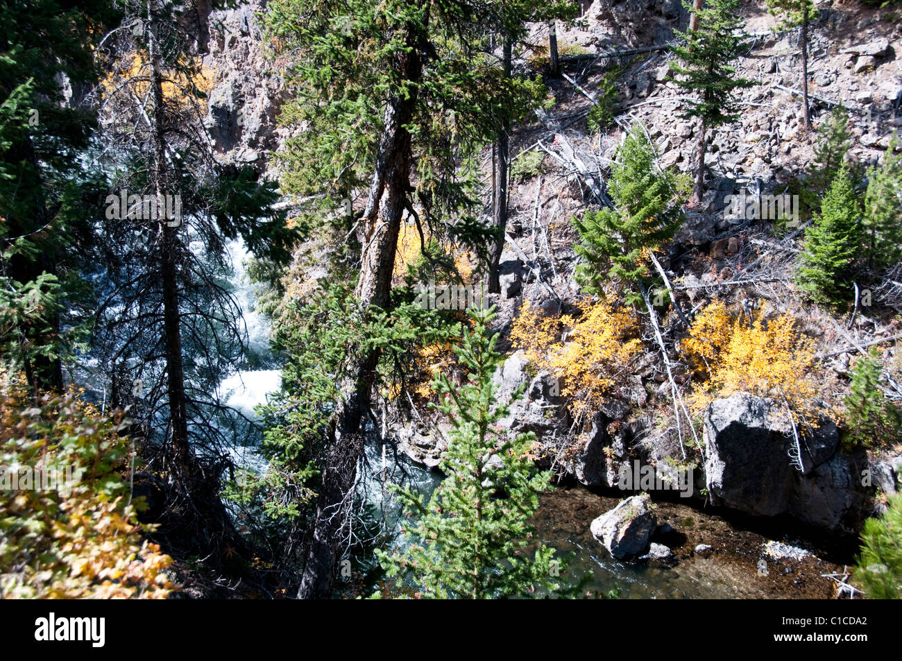 Firehole River & Canyon, Falls,Firehole Canyon Drive, Madison River ...