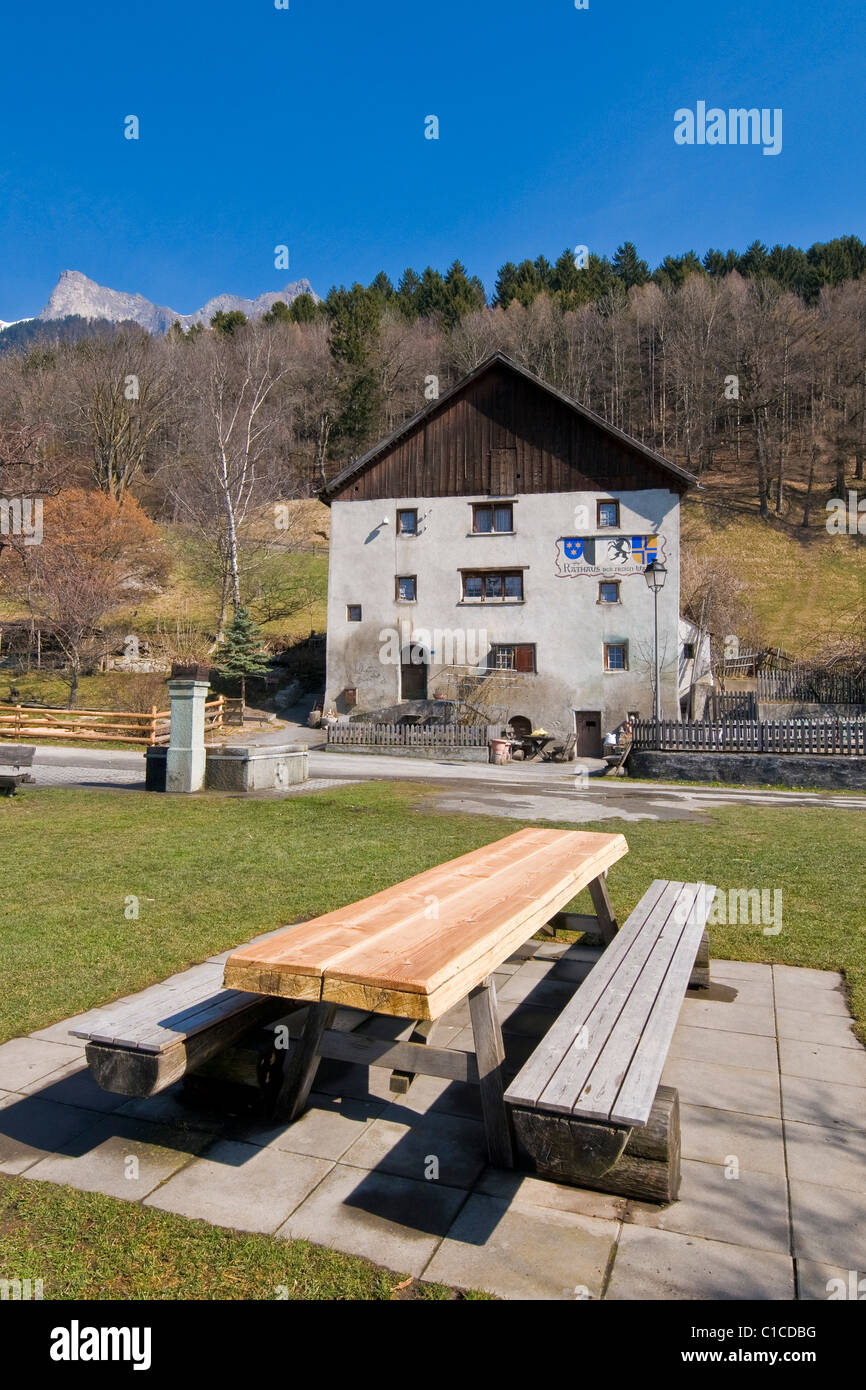 Town hall, Heidi village, Maienfeld, Switzerland Stock Photo - Alamy