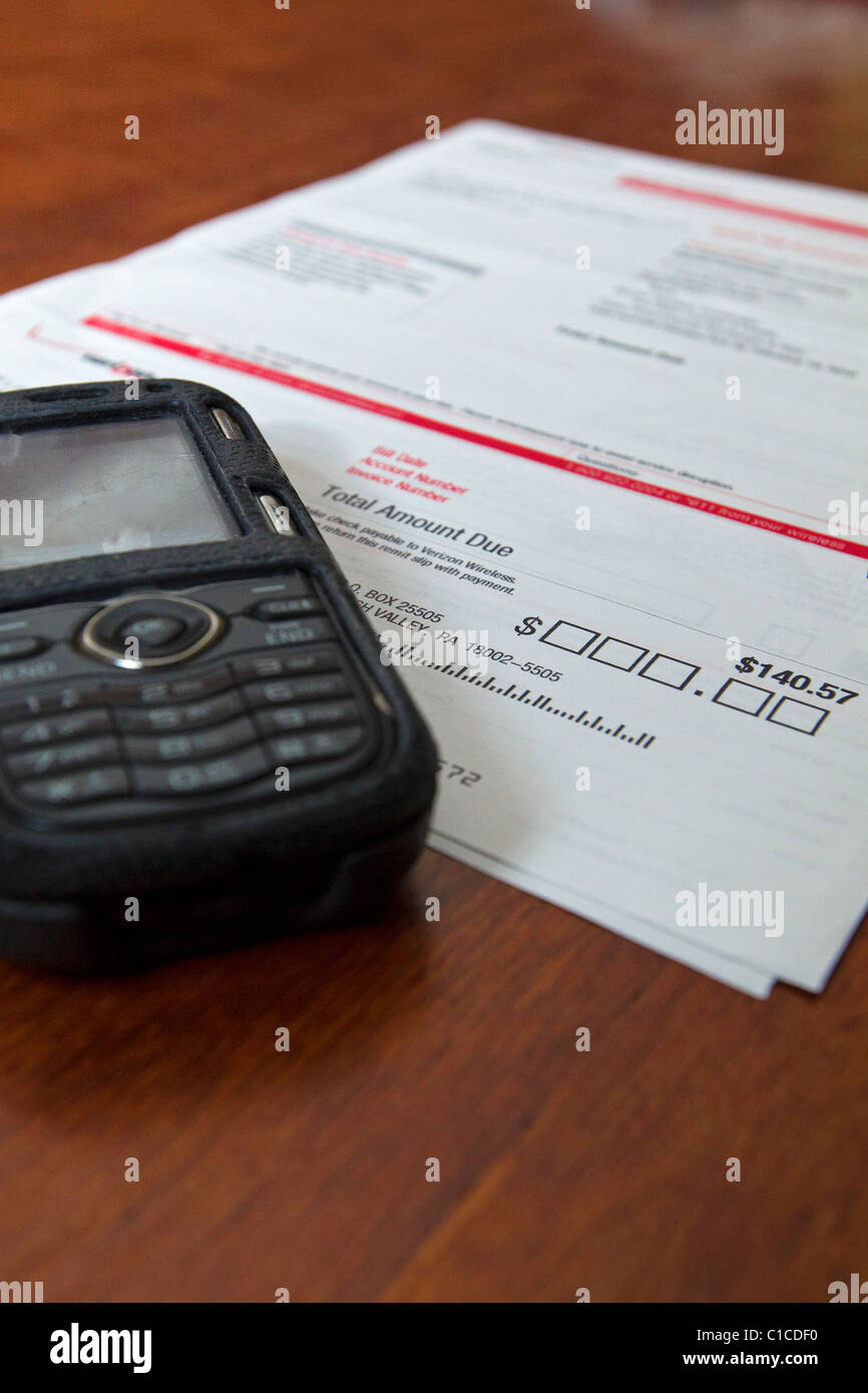 Phone bill hi-res stock photography and images - Alamy