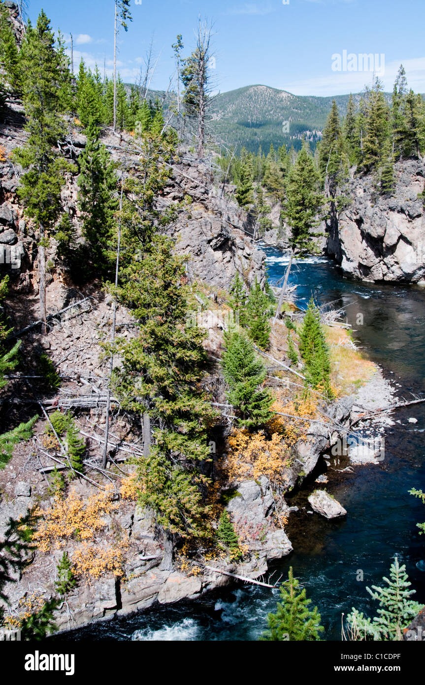 Firehole River & Canyon, Falls,Firehole Canyon Drive, Madison River ...
