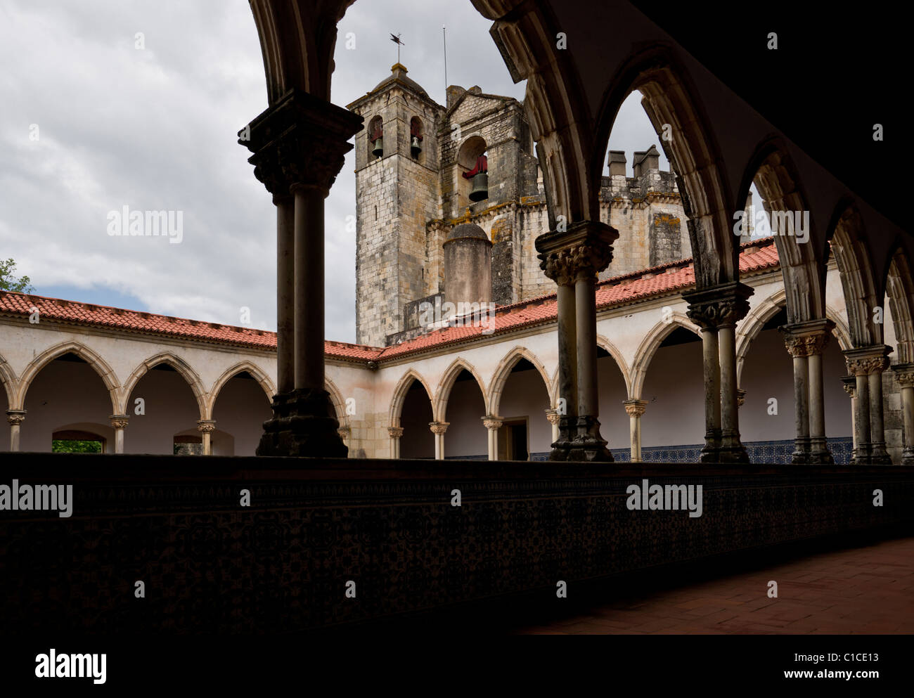 Washing cloister of the Convent of Christ in Tomar (Portugal ...