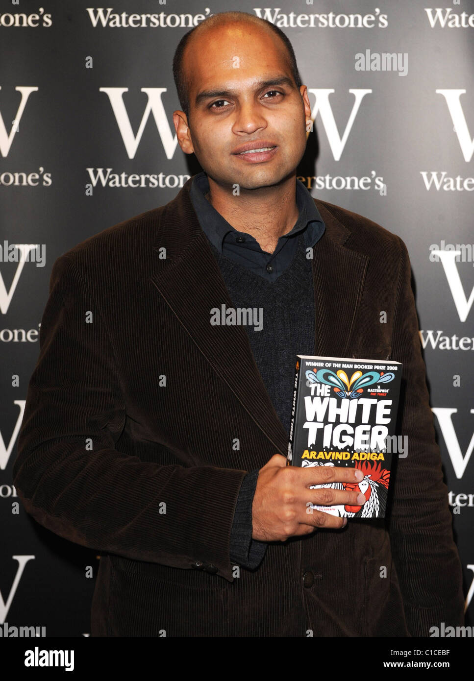 Aravind Adiga signs copies of his book 'The White Tiger' at Waterstone ...
