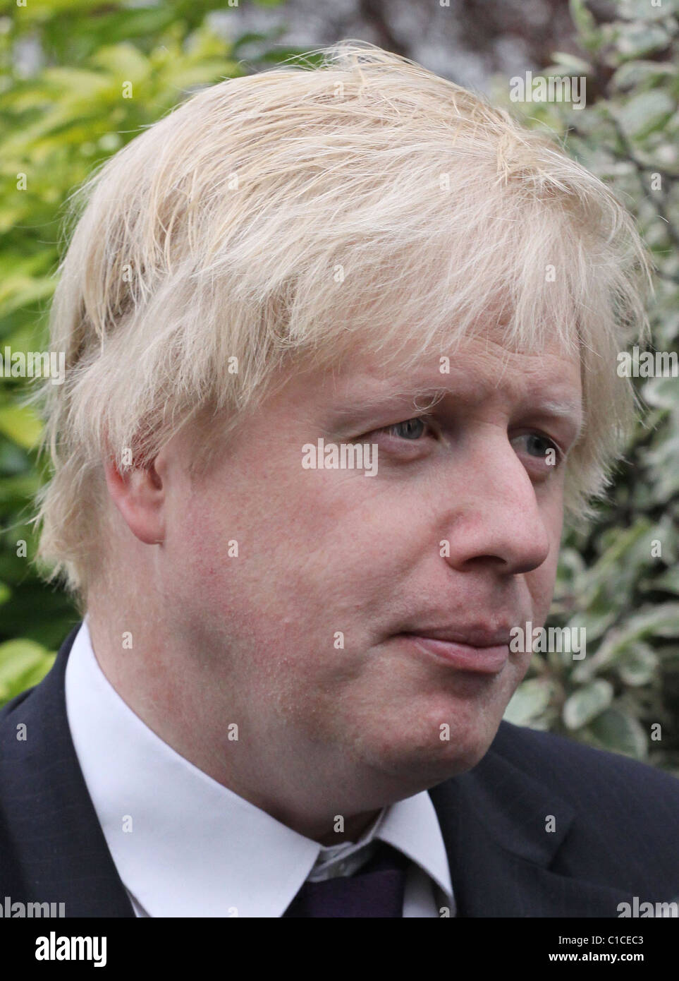 Mayor of London Boris Johnson makes a statement to the press about the ...