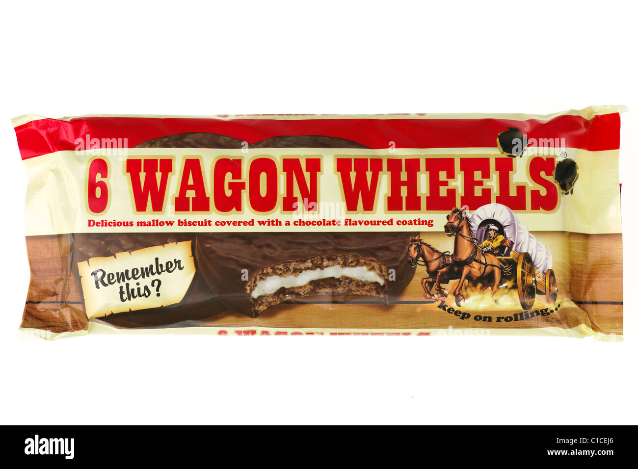 Wagon wheels biscuits Cut Out Stock Images & Pictures - Alamy