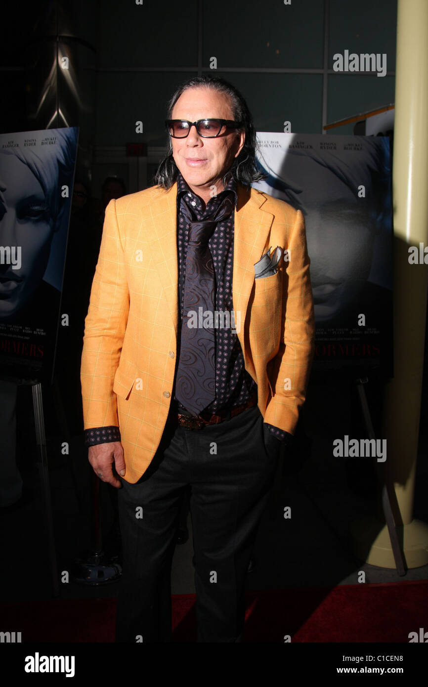 Mickey Rourke World Premiere of 'The Informers' held at the Arclight ...