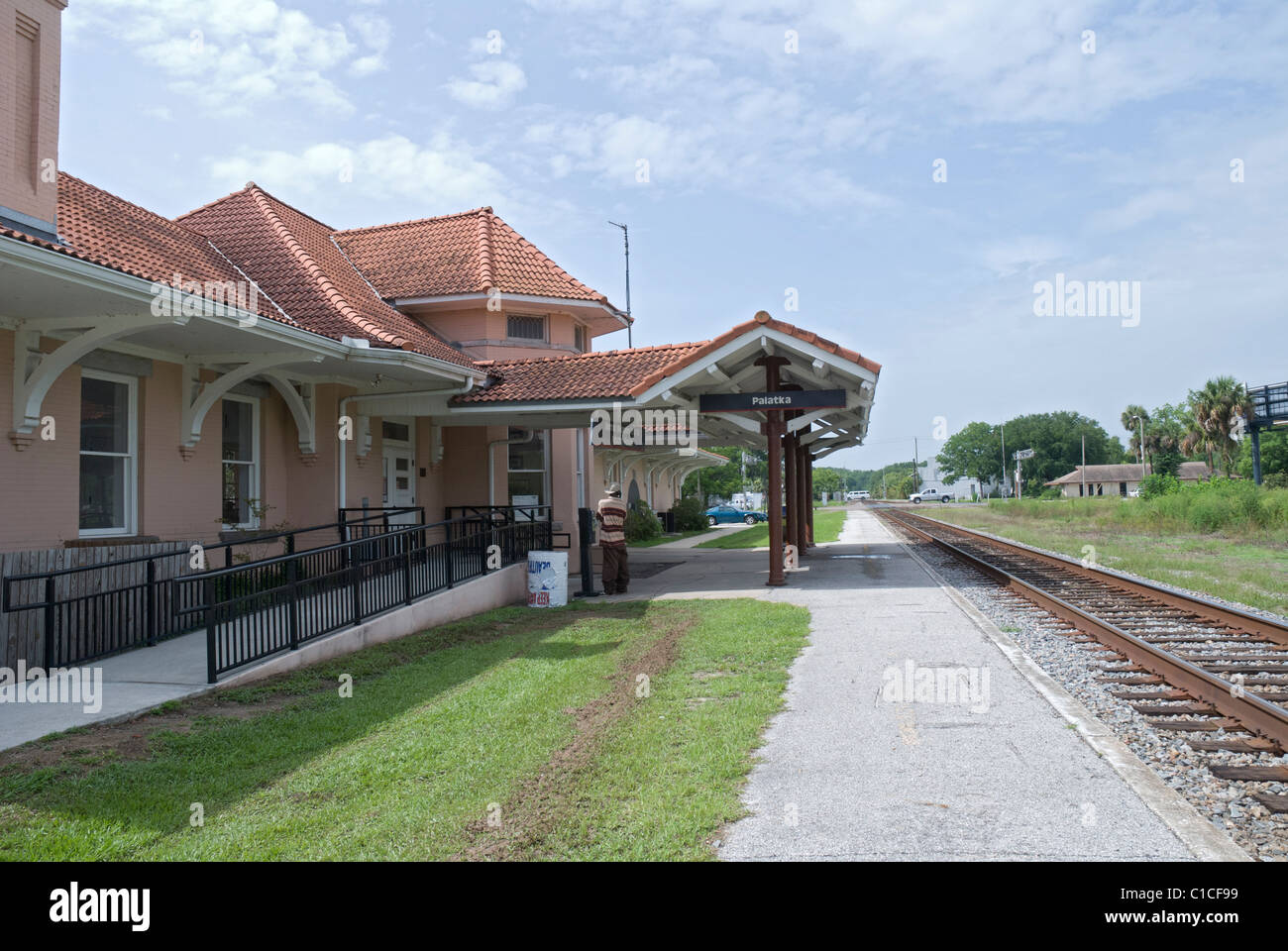 train station Palatka Florida Stock Photo - Alamy