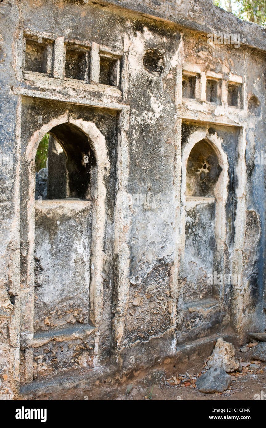 Gedi ruins, Malindi, Kenya Stock Photo - Alamy