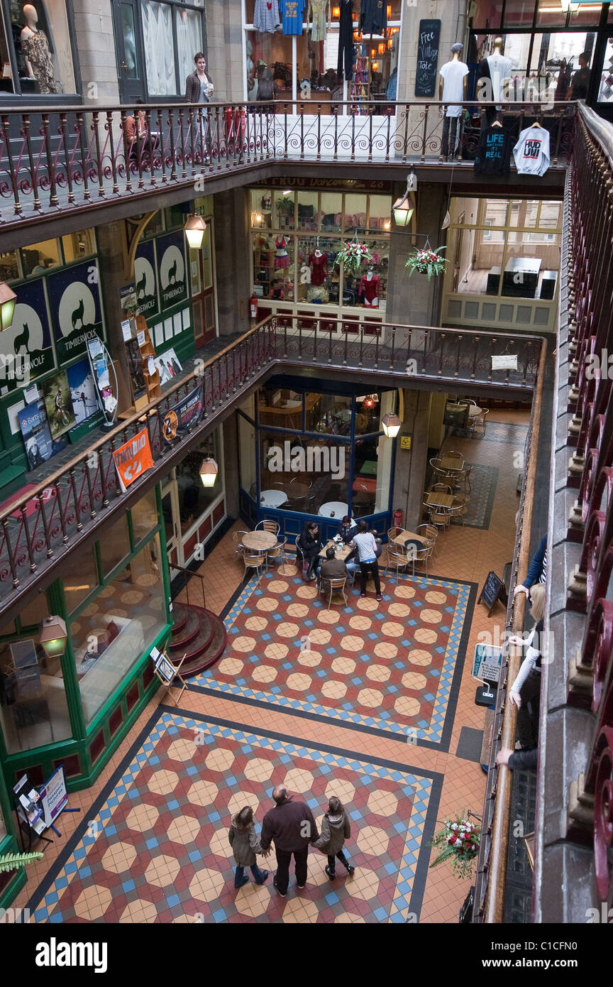 Independent shops in Byram Arcade shopping centre Huddersfield Stock ...