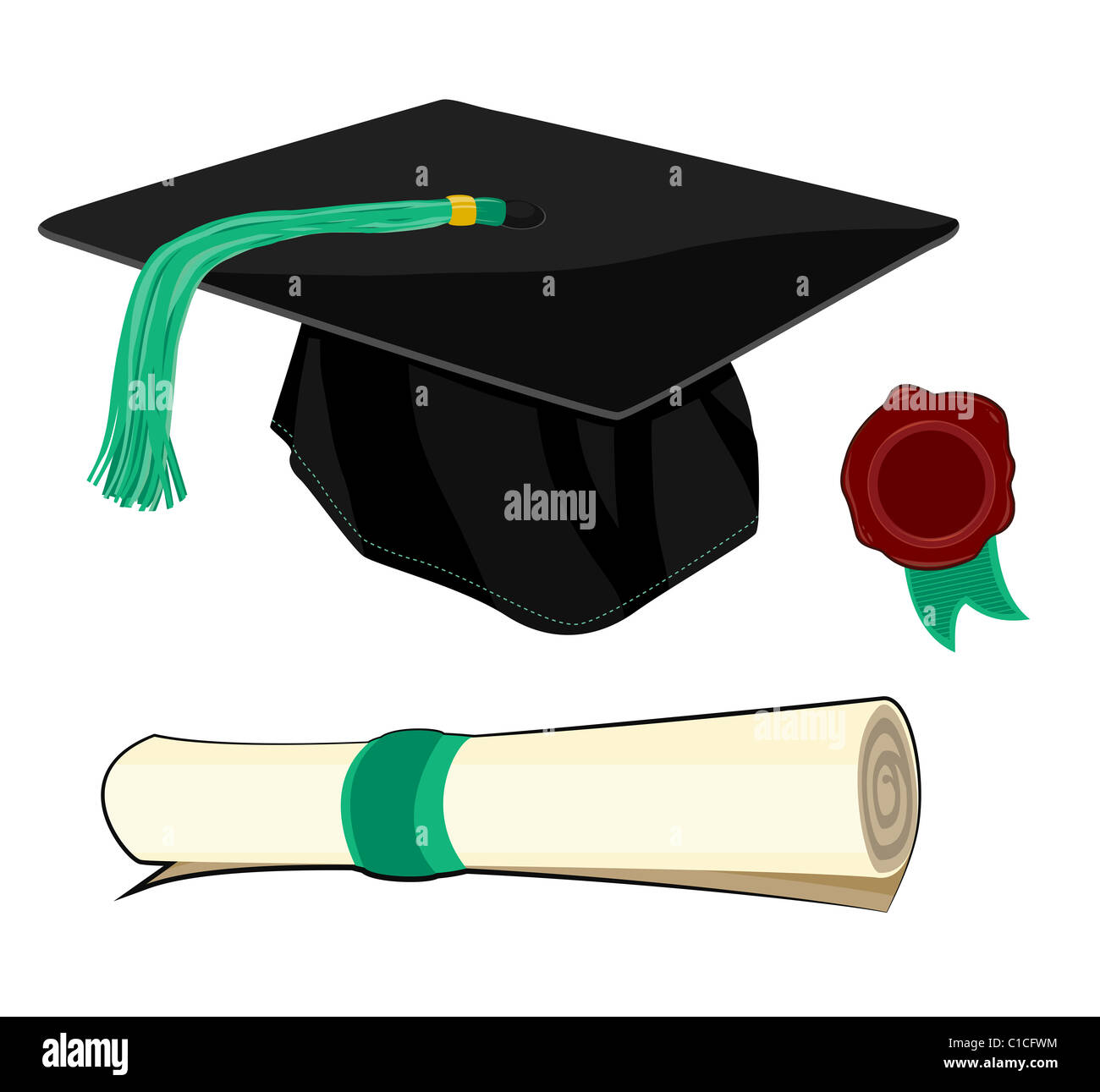Graduation cap and scroll hi-res stock photography and images - Alamy