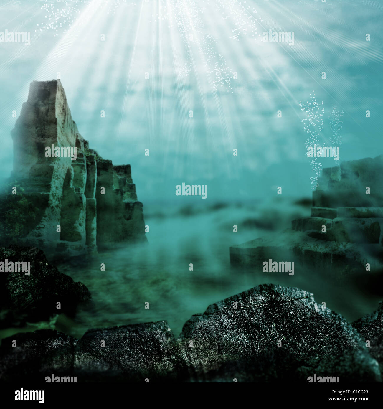 Empty ocean underwater hi-res stock photography and images - Alamy