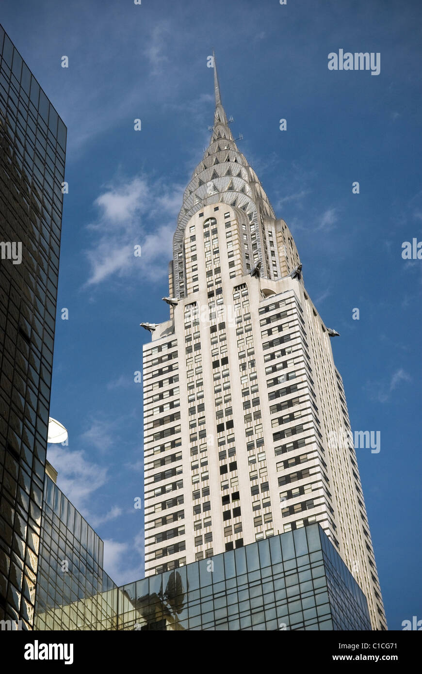 The Chrysler Building from street level, Manhattan, New York City, USA ...