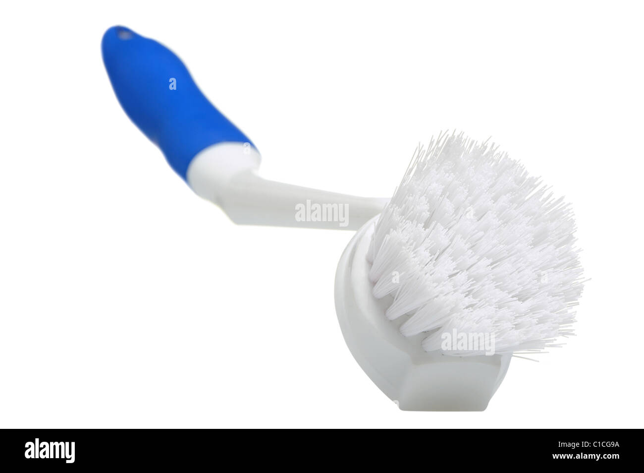 Brush for washing utensils. It is isolated on a white background Stock ...