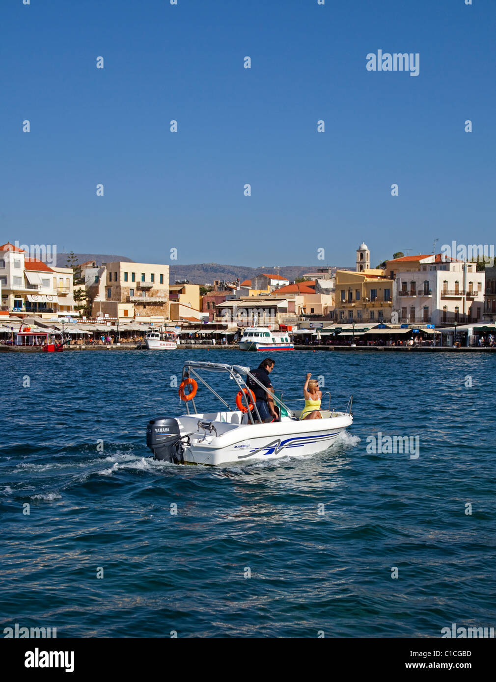 Greece boat holiday hi-res stock photography and images - Alamy