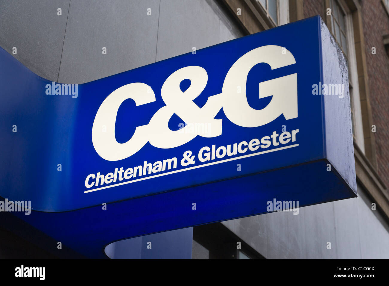 Cheltenham and Gloucester building society sign Stock Photo - Alamy