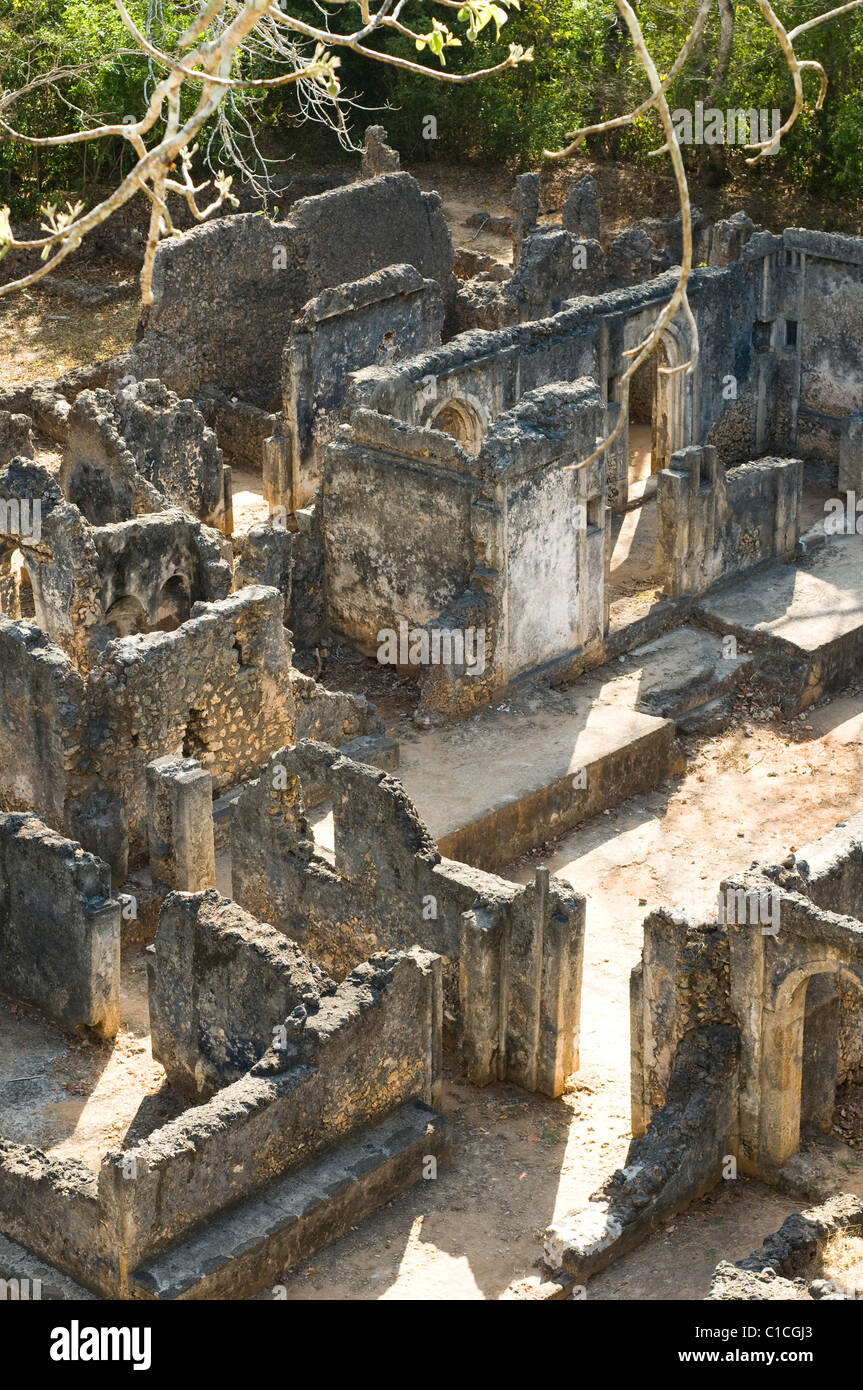 gedi palace ruins, Malindi Kenya Stock Photo - Alamy