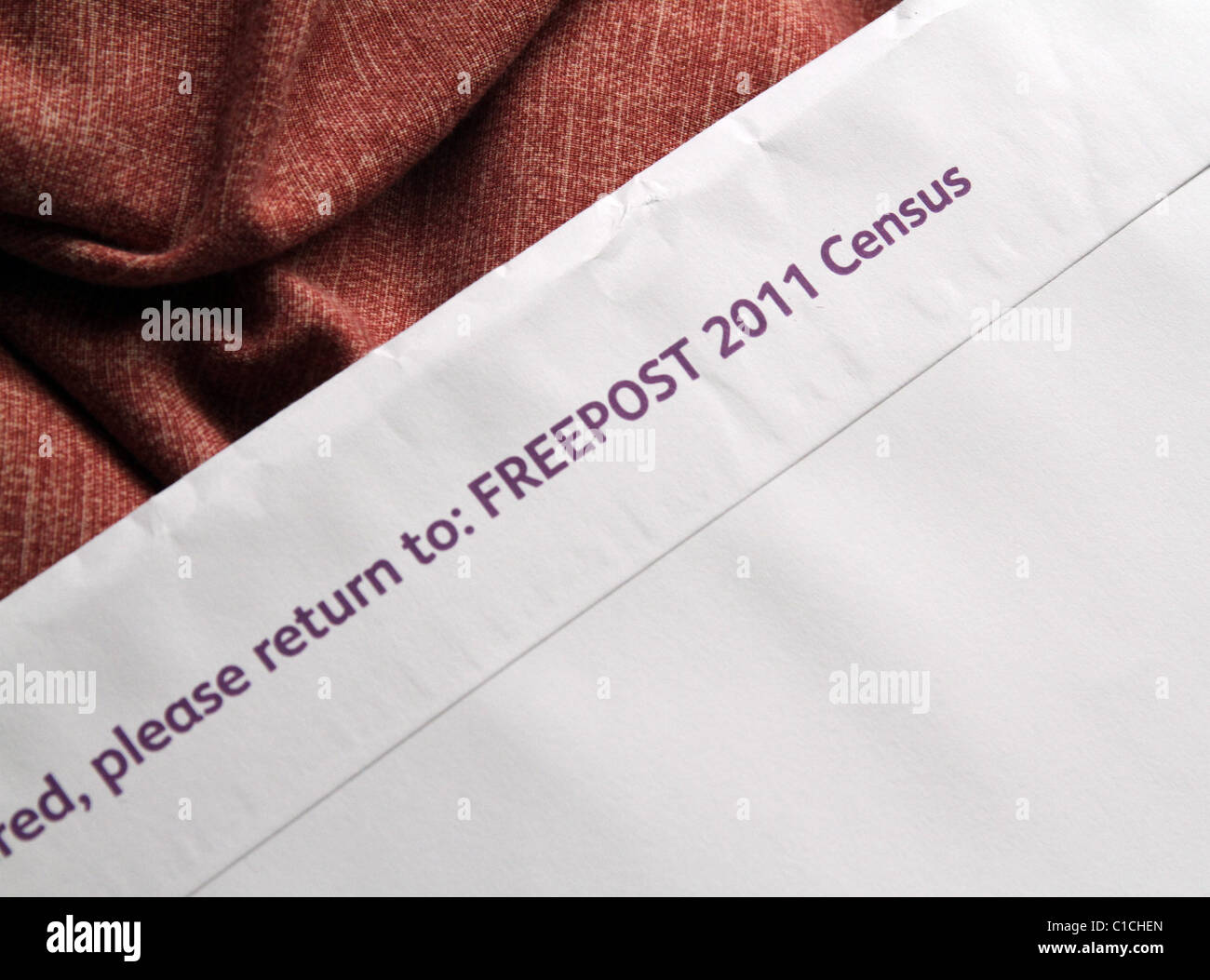 UK QUESTIONNAIRE FOR CENSUS 2011 Stock Photo - Alamy