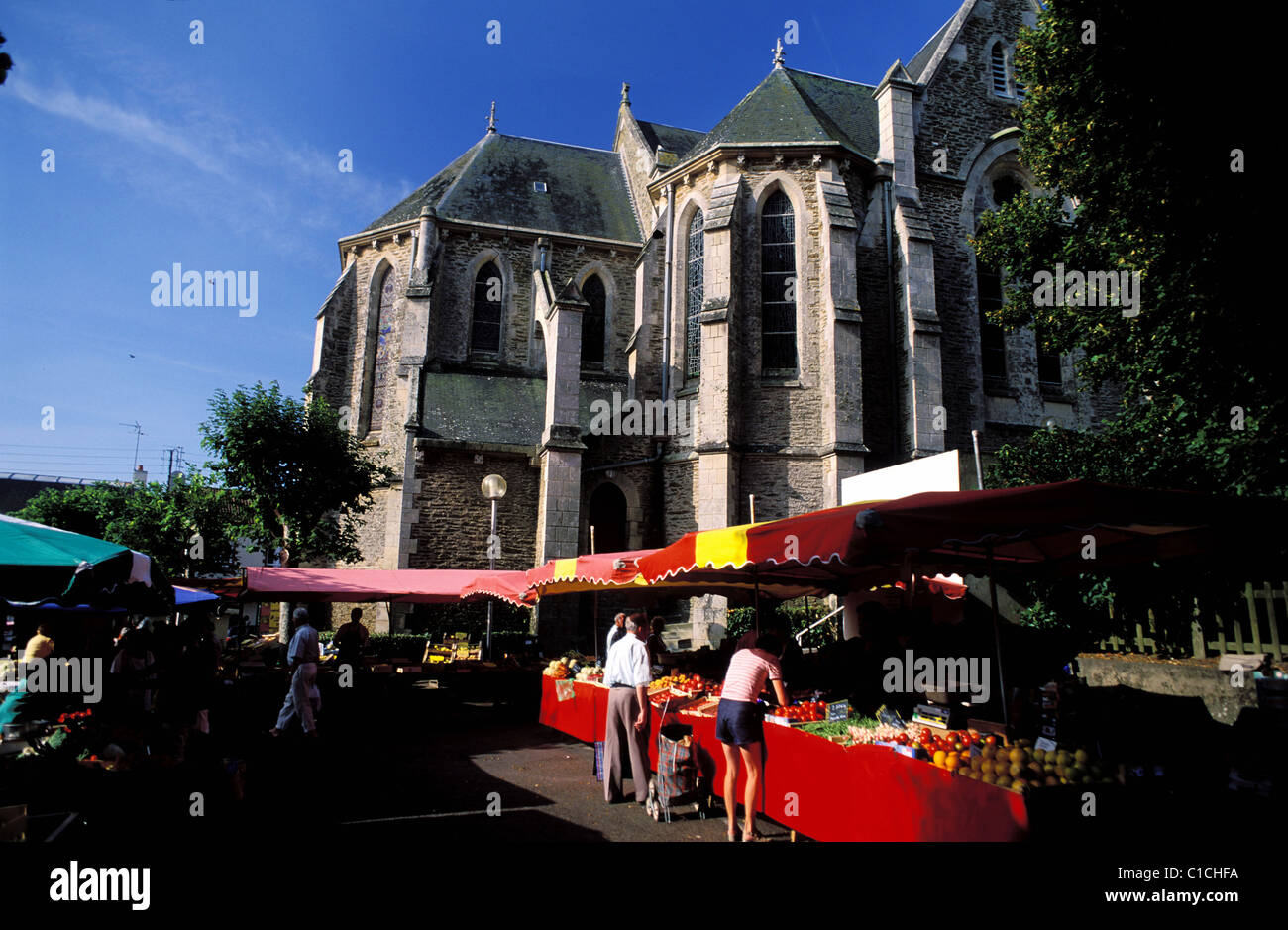 France, Loire Atlantique, Sainte Marie sur Mer church Stock Photo - Alamy