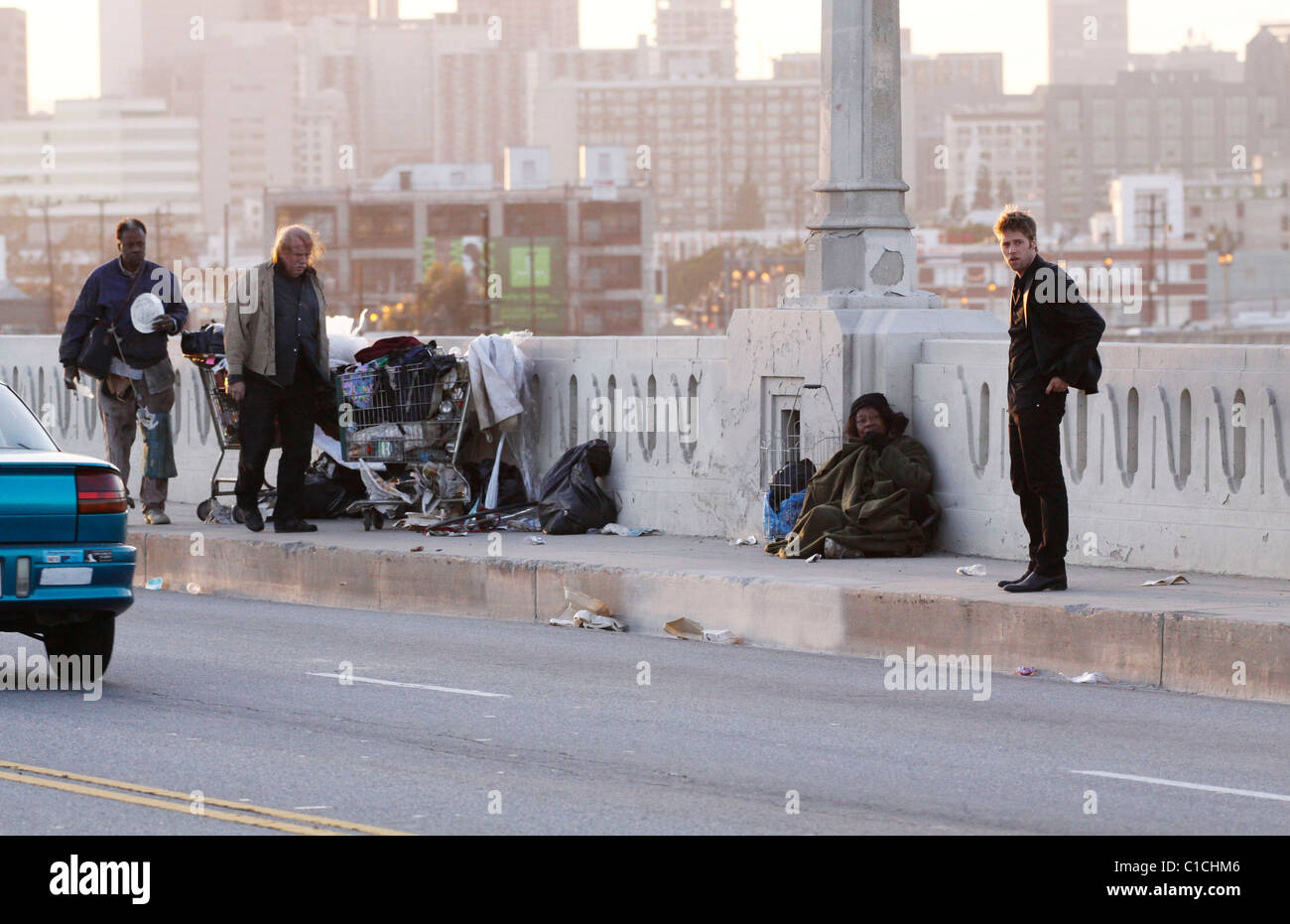 Shaun Sipos Filming on location for the new series of 'Melrose Place ...