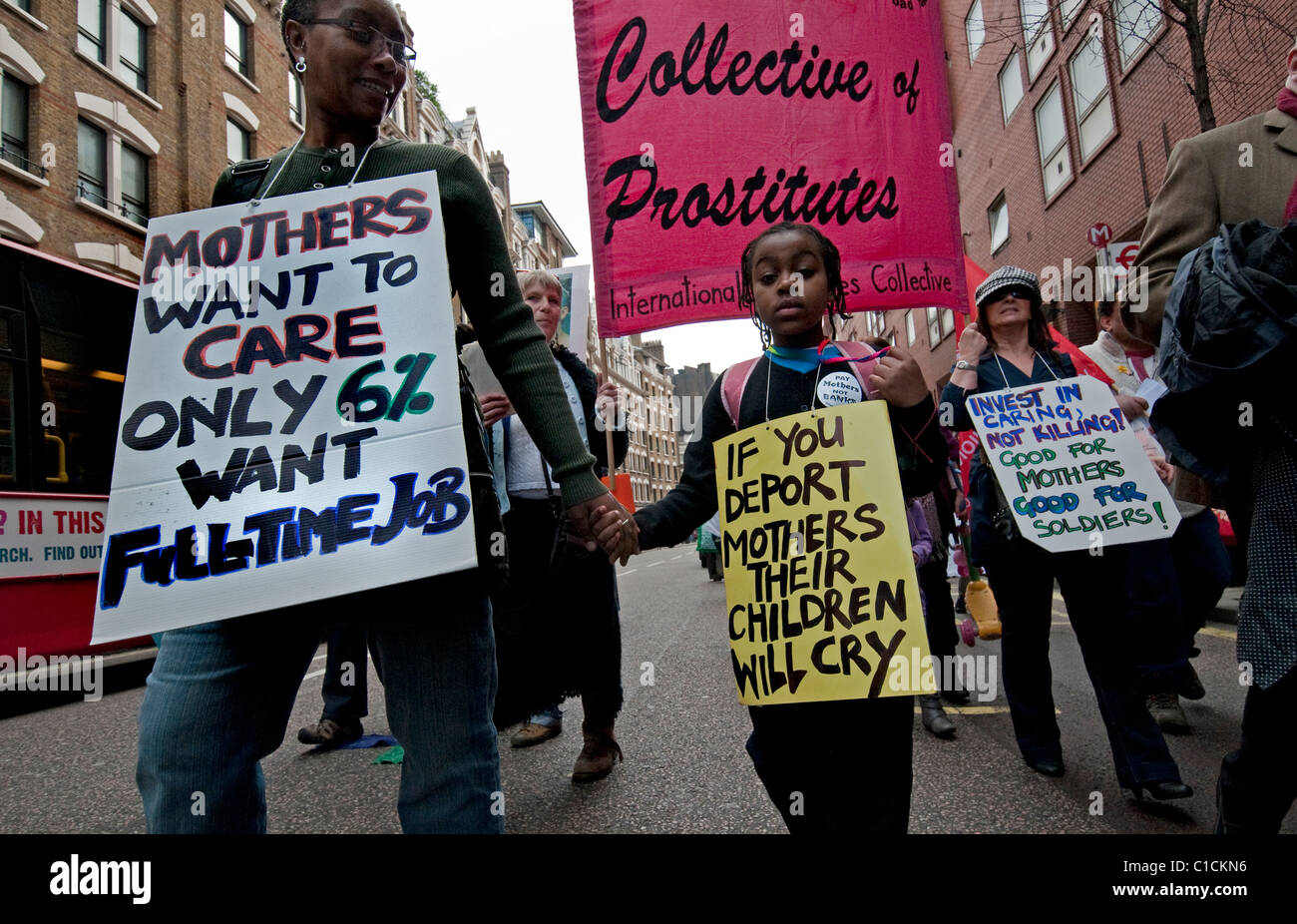 Hundred march through London calling for an end to cuts, poverty and ...