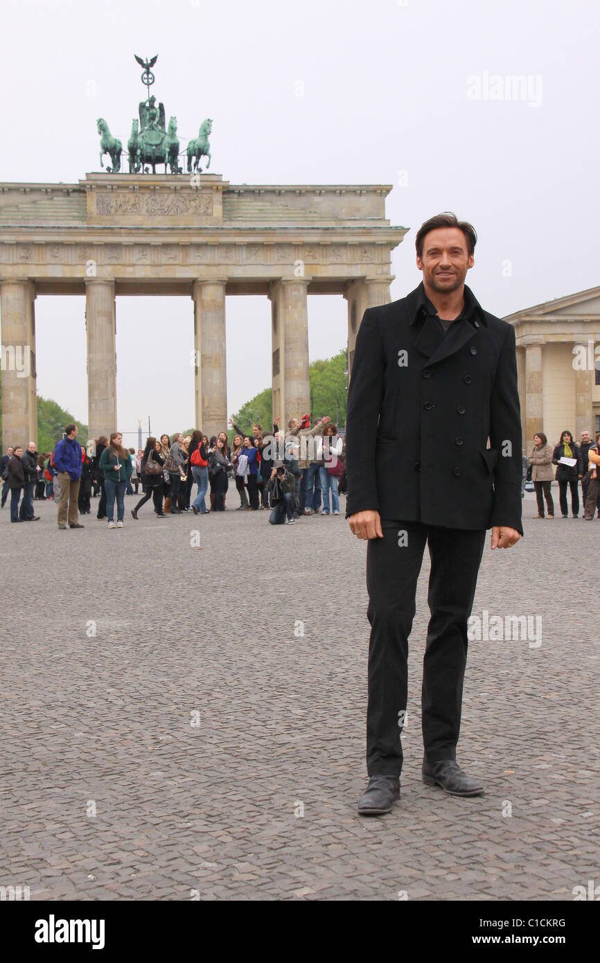 Hugh Jackman at a photocall for his new movie "X-Men Origins: Wolverine ...