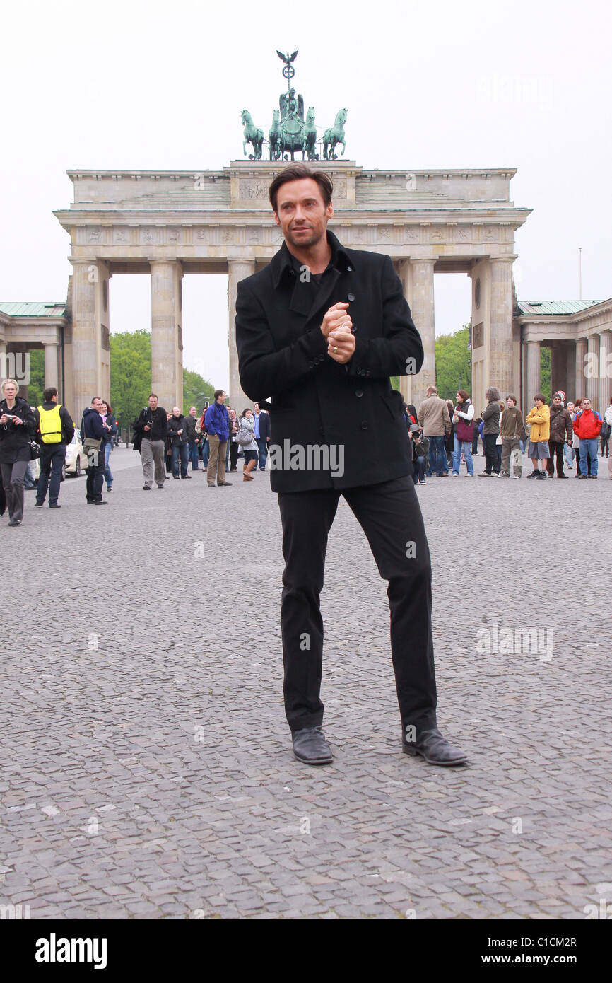 Hugh Jackman at a photocall for his new movie "X-Men Origins: Wolverine ...