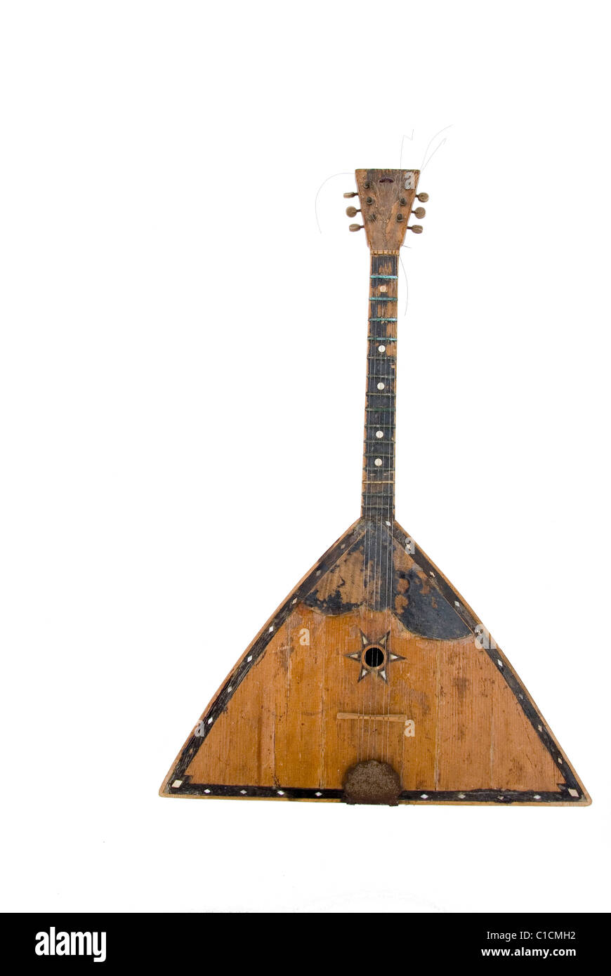 Musical instrument balalaika isolated a white background Stock Photo ...