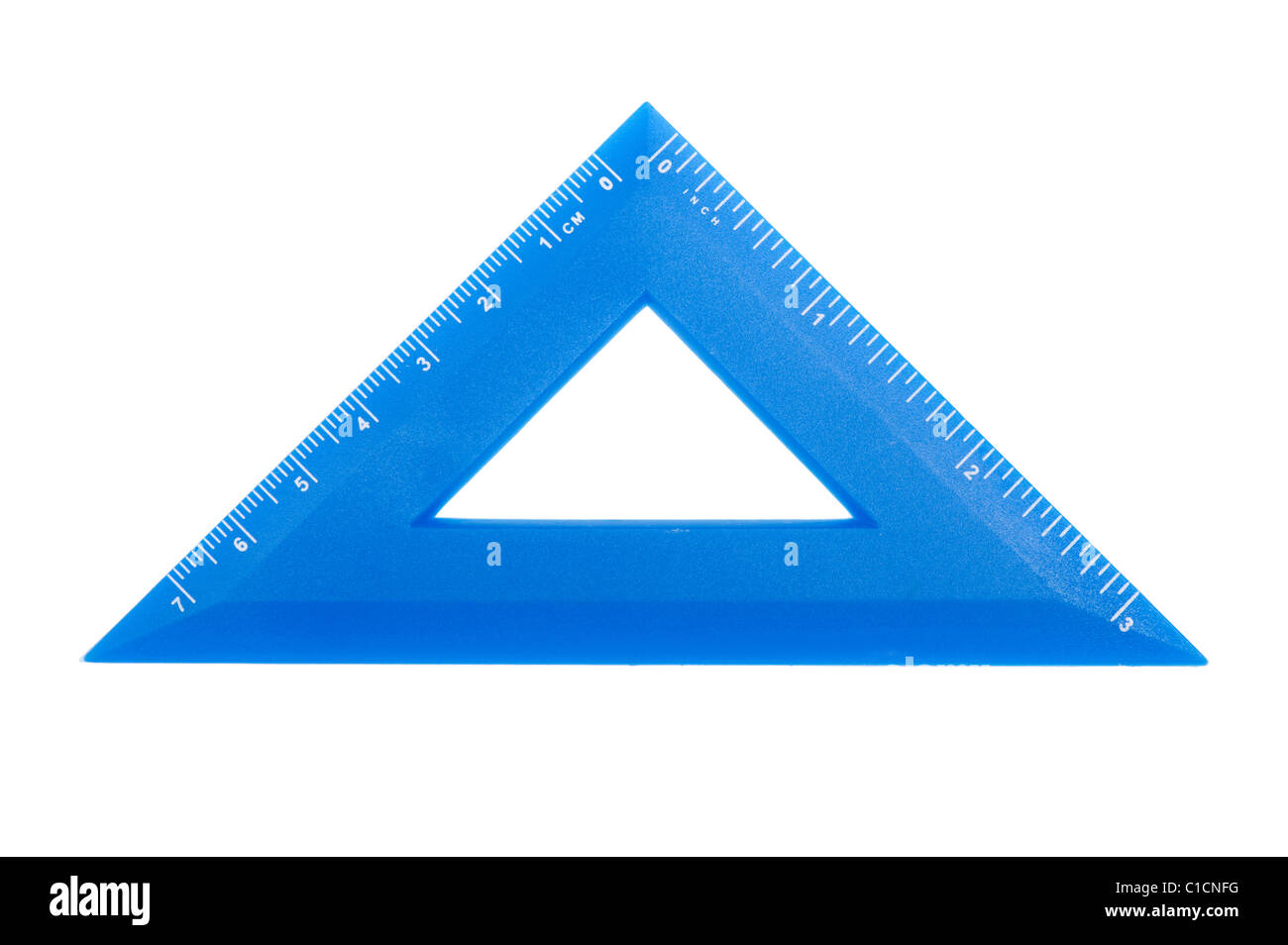 object on white - ruler close up Stock Photo - Alamy