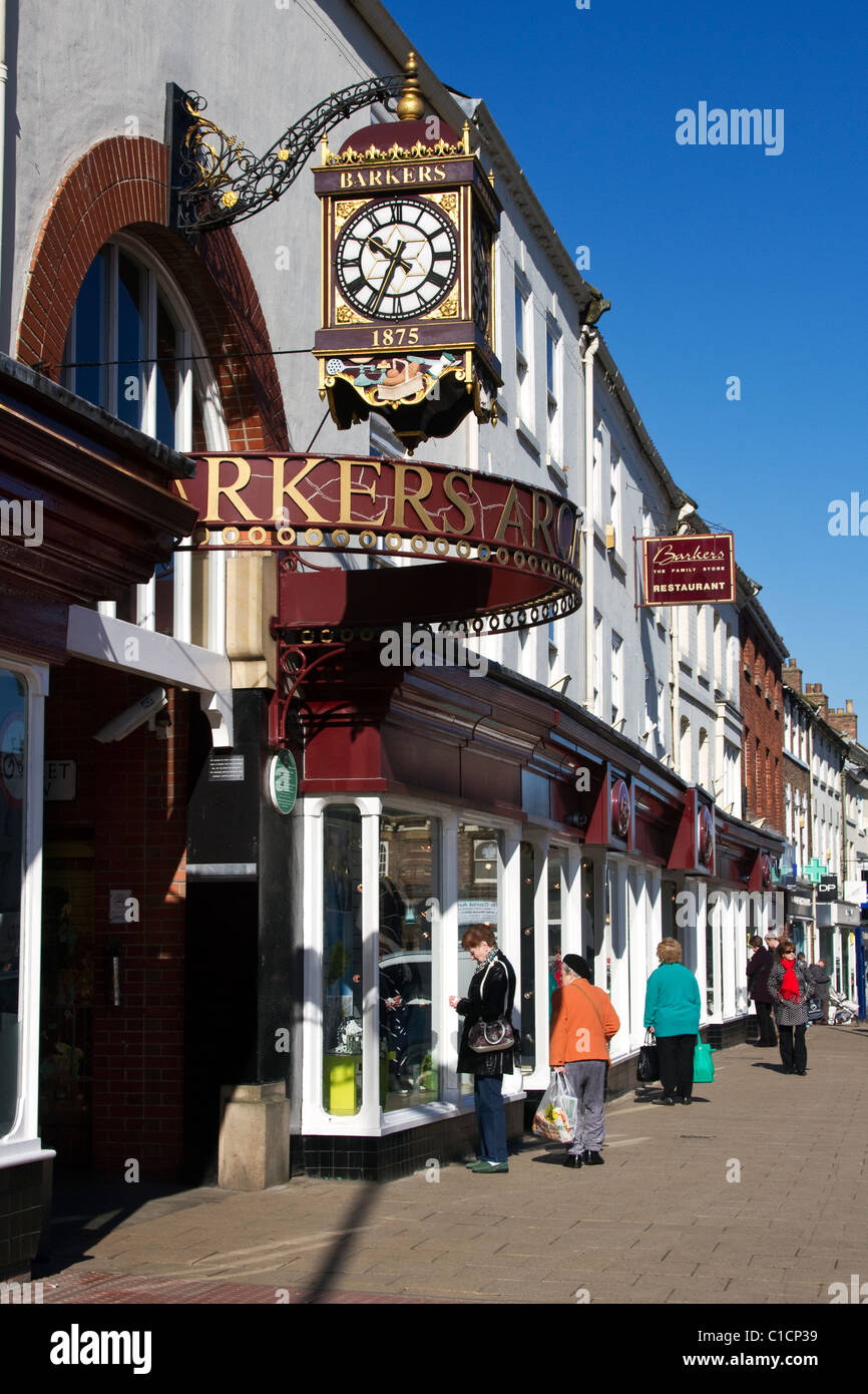 The Old Town Clock and Century-old department store ; Barkers Arcade in ...