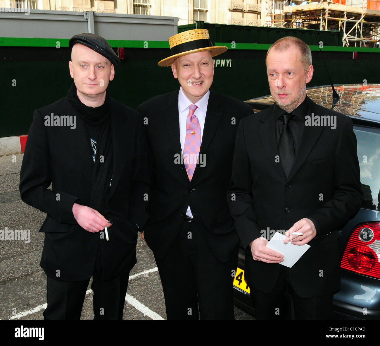 Stephen Jones and guests arrive for the wedding of Patsy Kensit and ...