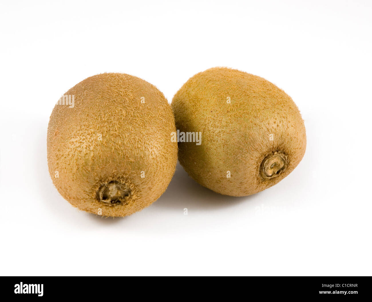 Two kiwi isolated on white background Stock Photo - Alamy