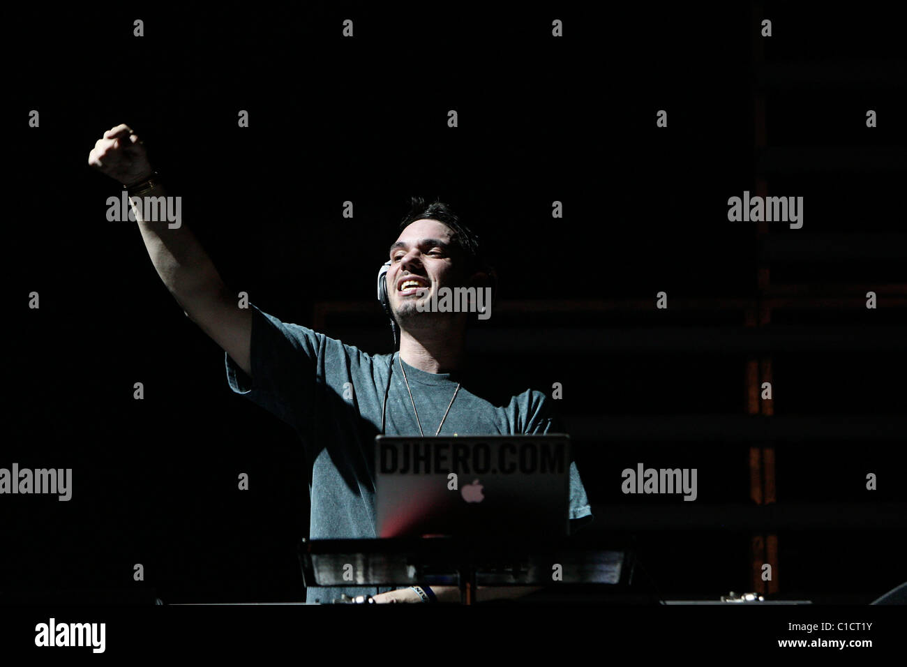 DJ AM aka Adam Goldstein performing Coachella Music Festival 2009 - Day ...