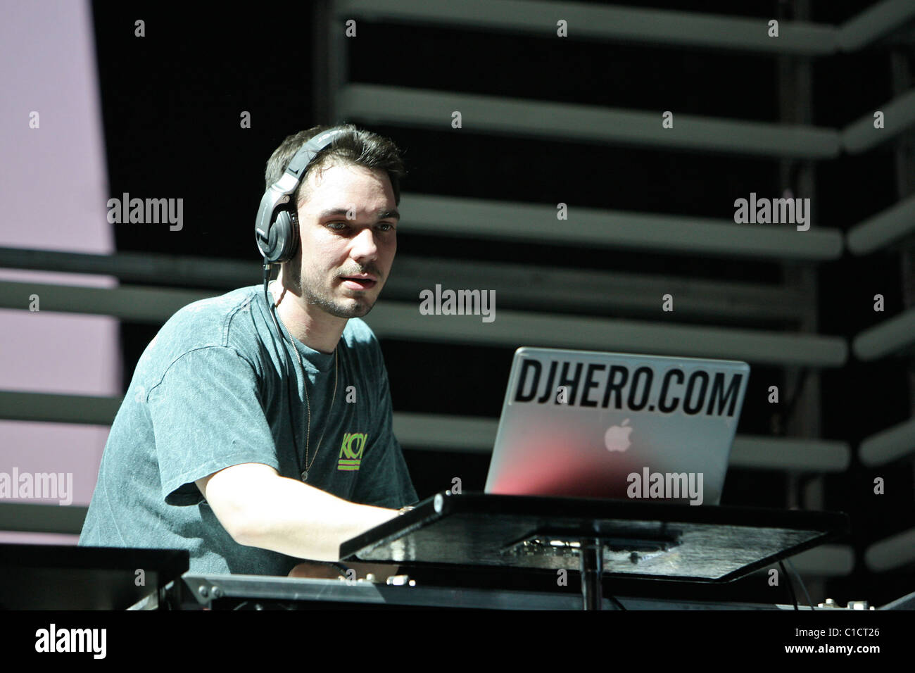 DJ AM aka Adam Goldstein performing Coachella Music Festival 2009 - Day ...