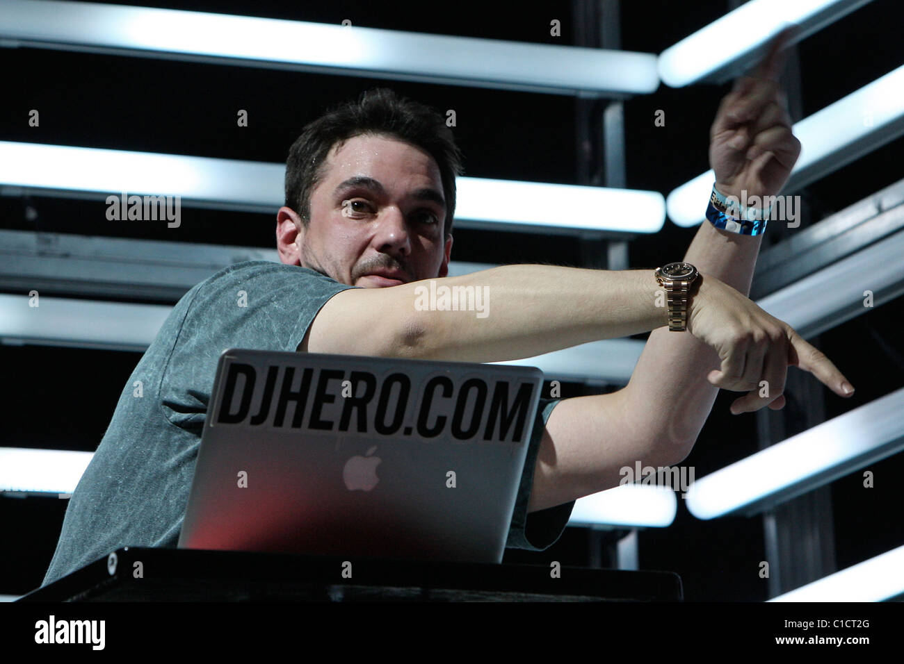 DJ AM aka Adam Goldstein performing Coachella Music Festival 2009 - Day ...