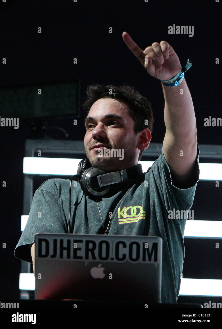 DJ AM aka Adam Goldstein performing Coachella Music Festival 2009 - Day ...