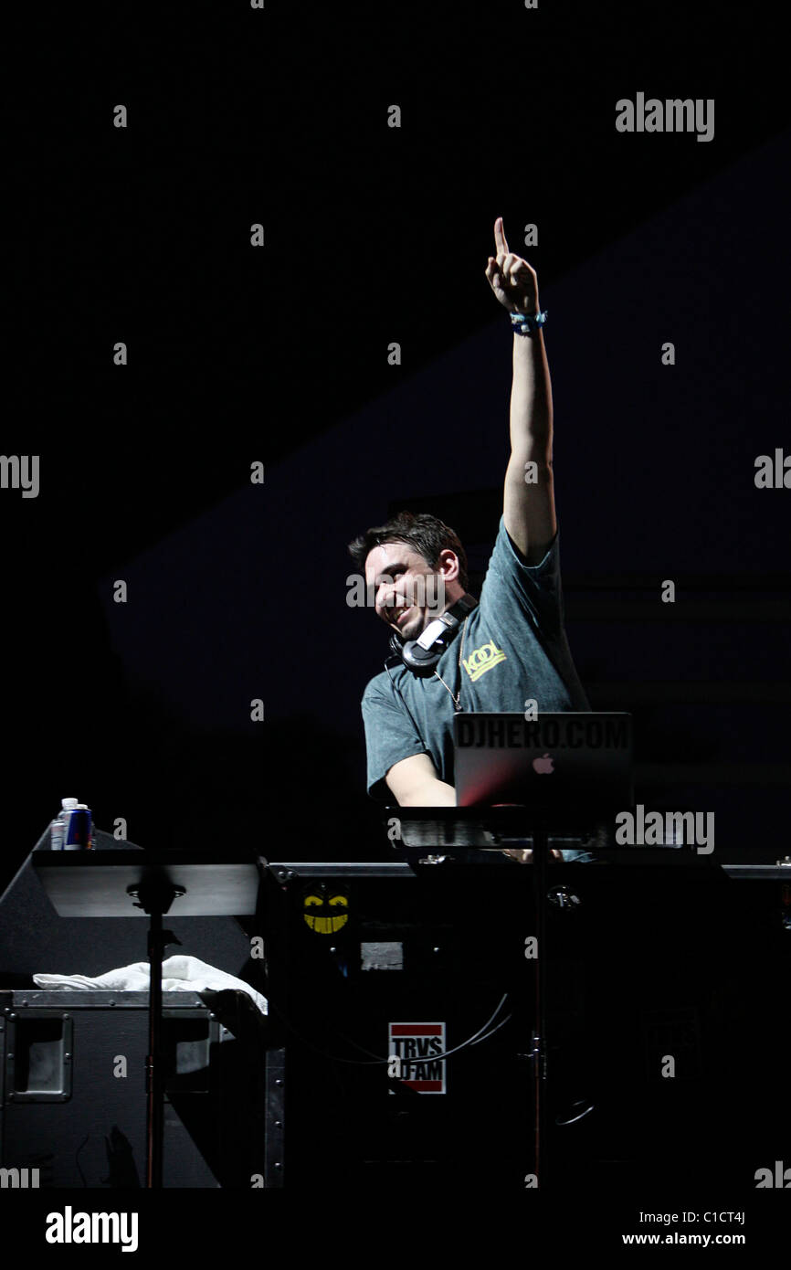 DJ AM aka Adam Goldstein performing Coachella Music Festival 2009 - Day ...