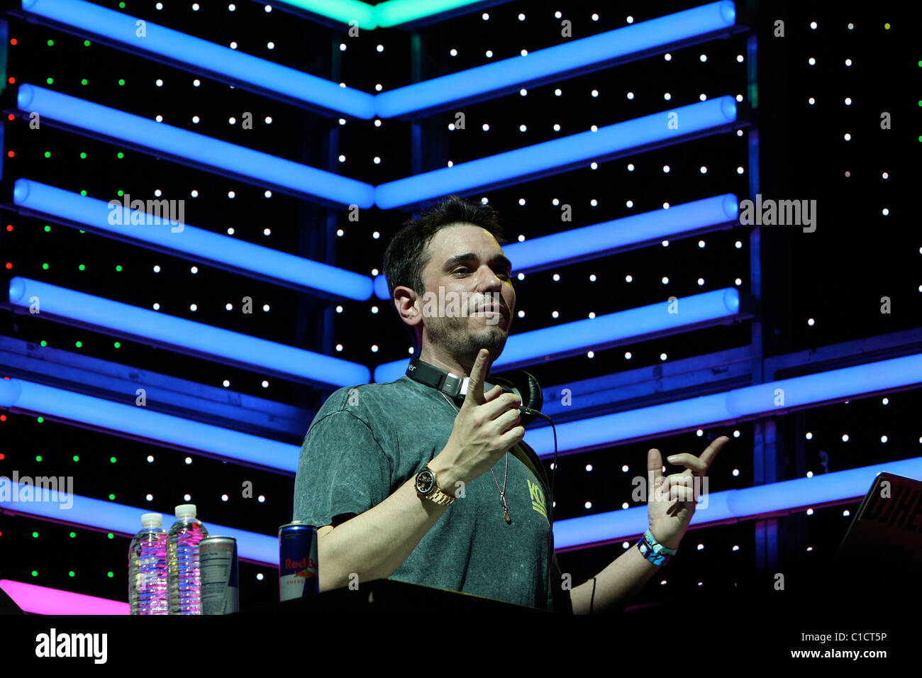 DJ AM aka Adam Goldstein performing Coachella Music Festival 2009 - Day ...