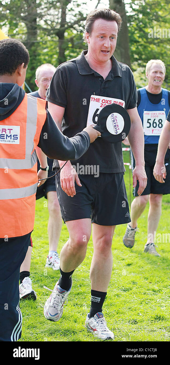 David Cameron crosses the finishing line The conservative party leader ...