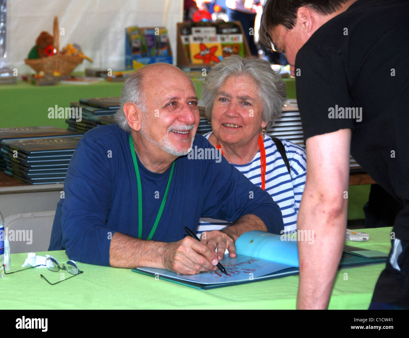 Peter Yarrow and his wife Marybeth McCarthy The Free Library Festival ...