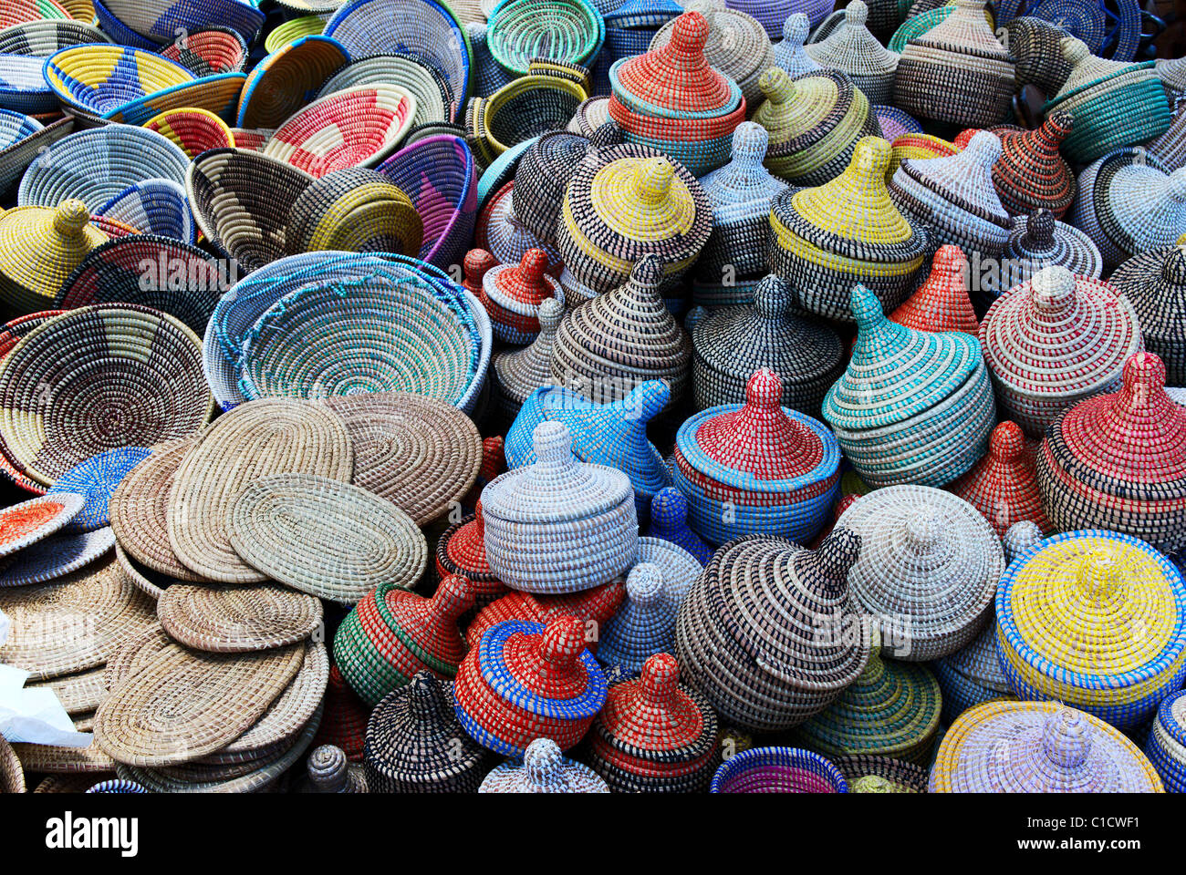 Woven baskets material hi-res stock photography and images - Alamy