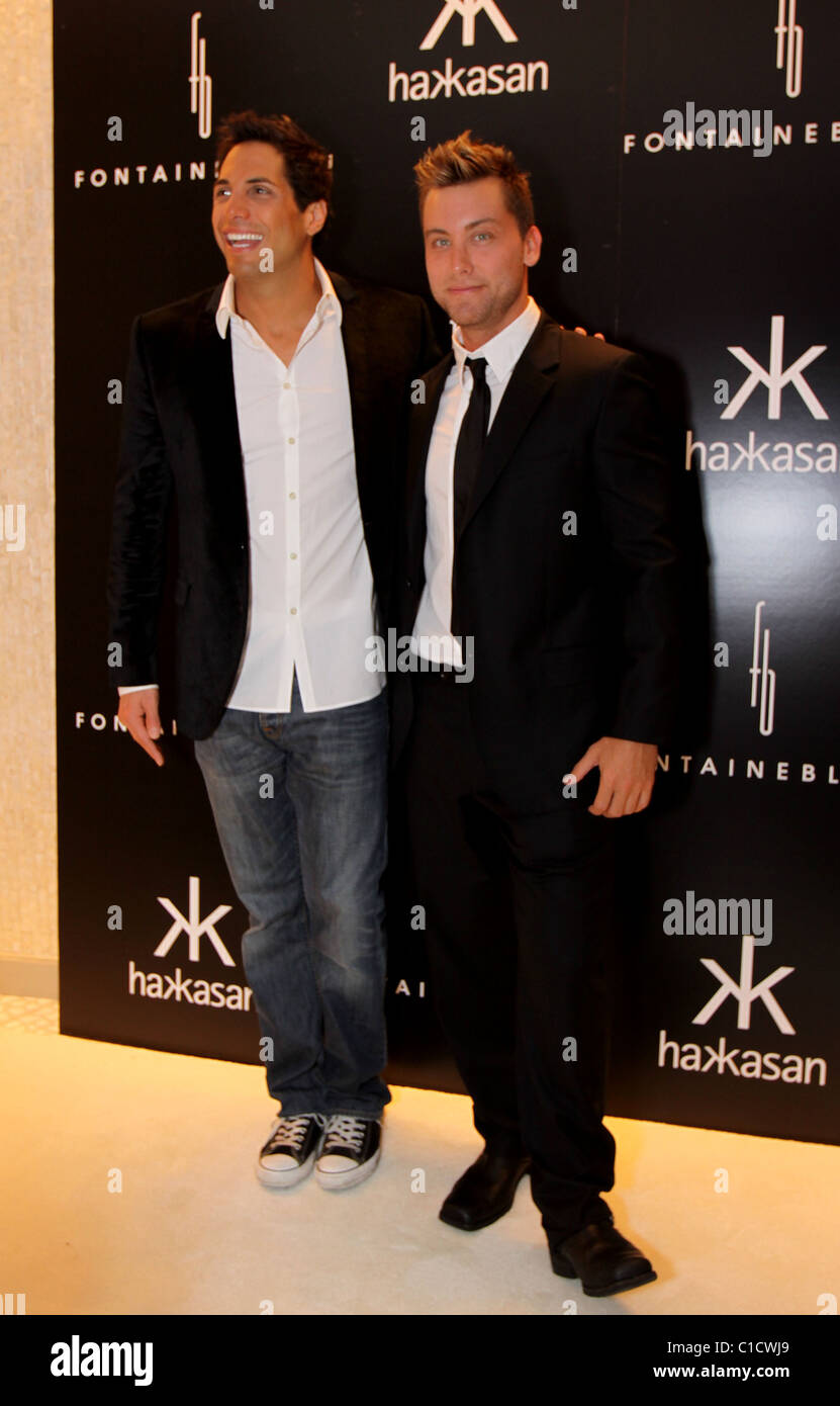 Joe Francis and Lance Bass The grand opening of Hakkasan at the ...