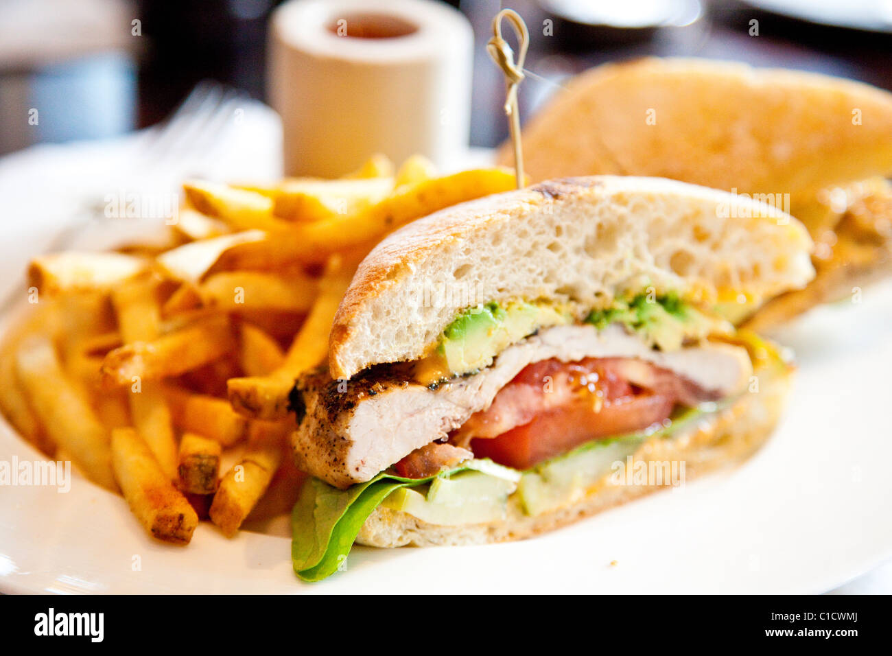 Grilled chicken sandwich, J&G Steakhouse at the W Hotel, Washington DC ...