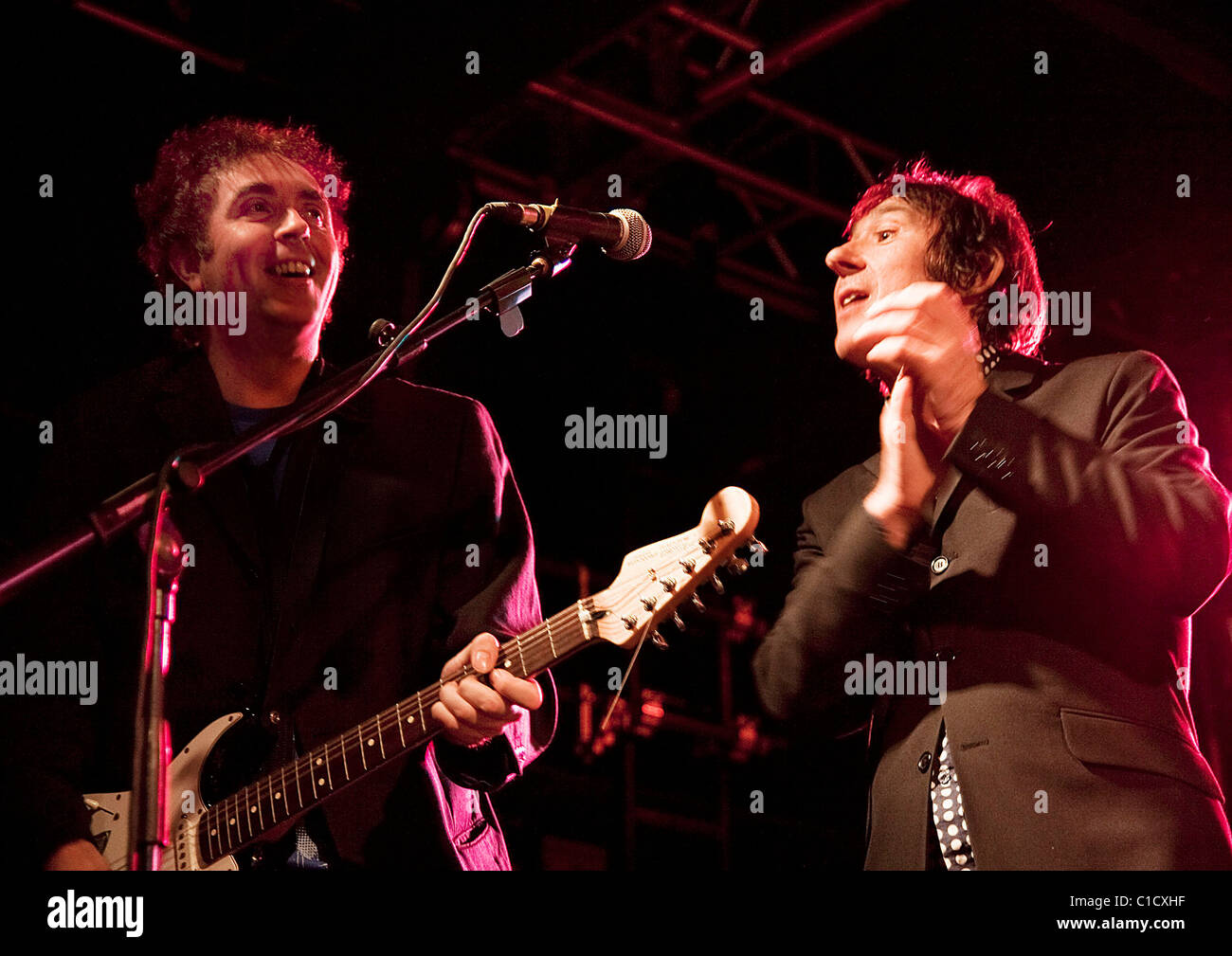 Ian Mcnab of The Icicle Works and Steve Diggle of The Buzzcocks ...