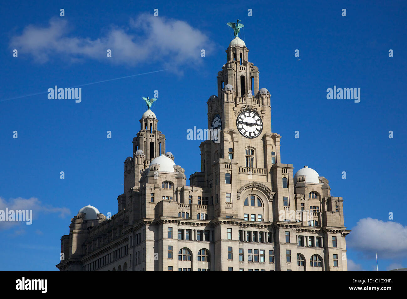 liver building clock Stock Photo - Alamy