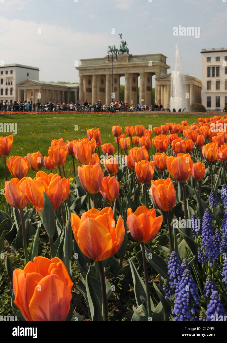 Brandenburg Gate (Brandenburger Tor) Spring in Berlin Berlin, Germany ...