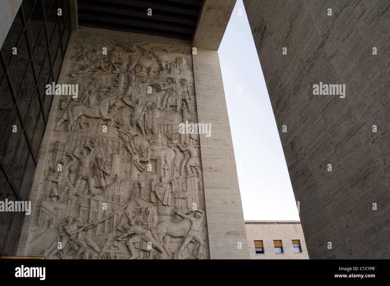 Mussolini sculpture relief hi-res stock photography and images - Alamy