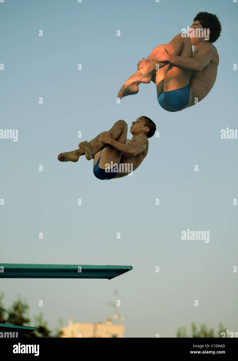 Synchronized actions hi-res stock photography and images - Alamy